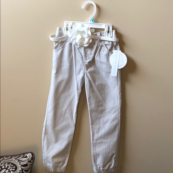 Koala Kids | Bottoms | Koala Kids Pants With Flower Belt | Poshmark